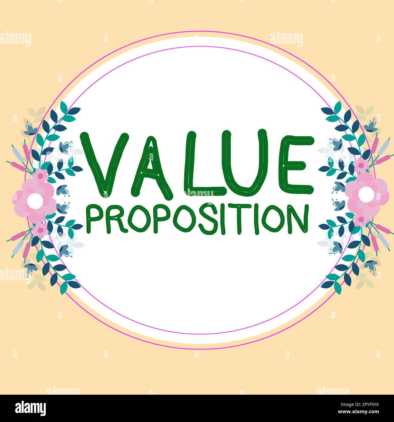 Writing displaying text Value Proposition. Business idea service make ...
