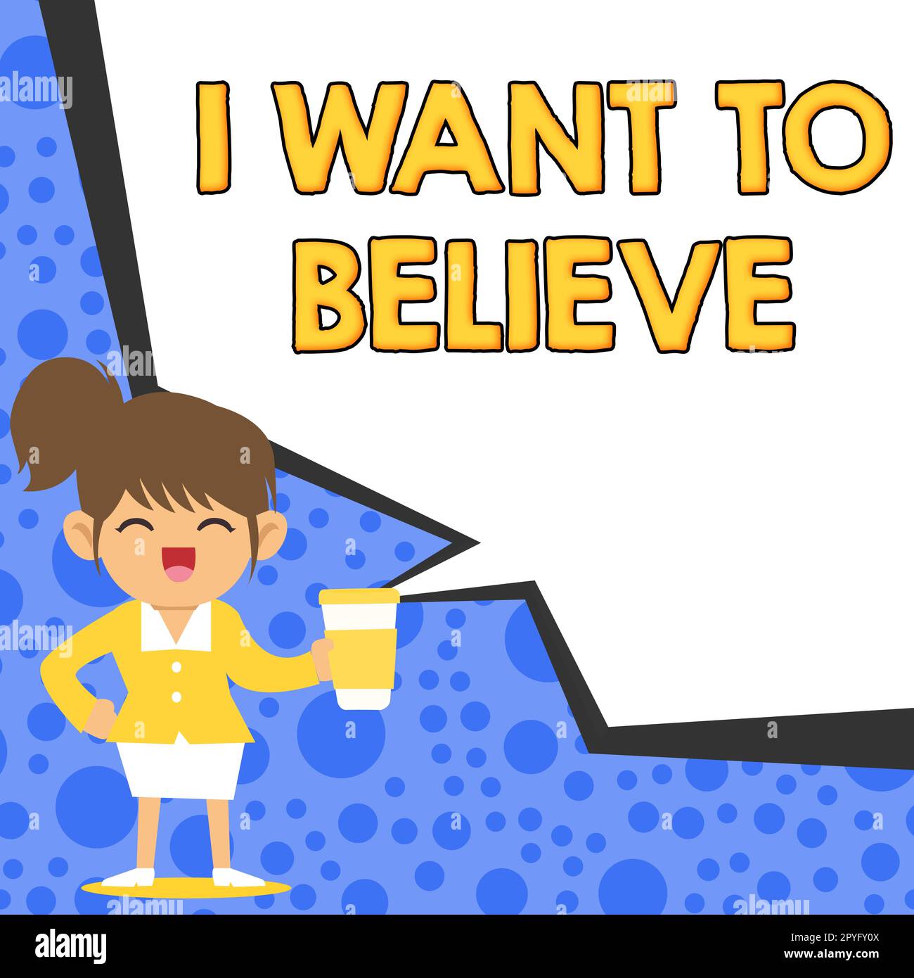 Inspiration showing sign I Want To Believe. Concept meaning eager of ...