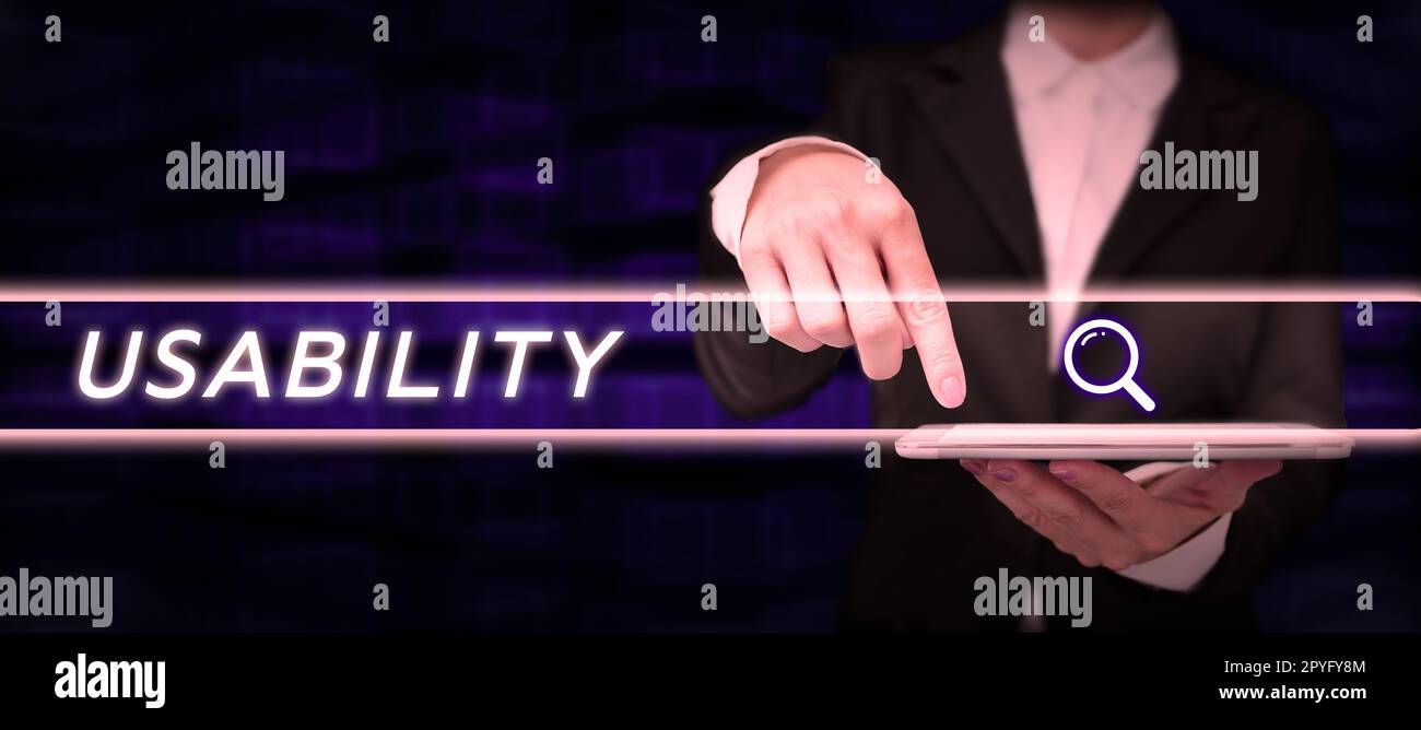 Hand writing sign Usability. Business approach A word assosiated with ...