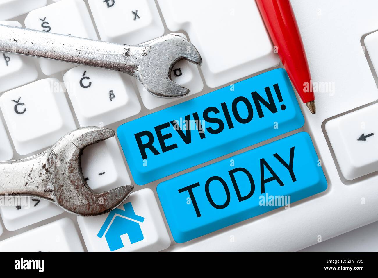 Text sign showing Revision. Business showcase action of revising over ...