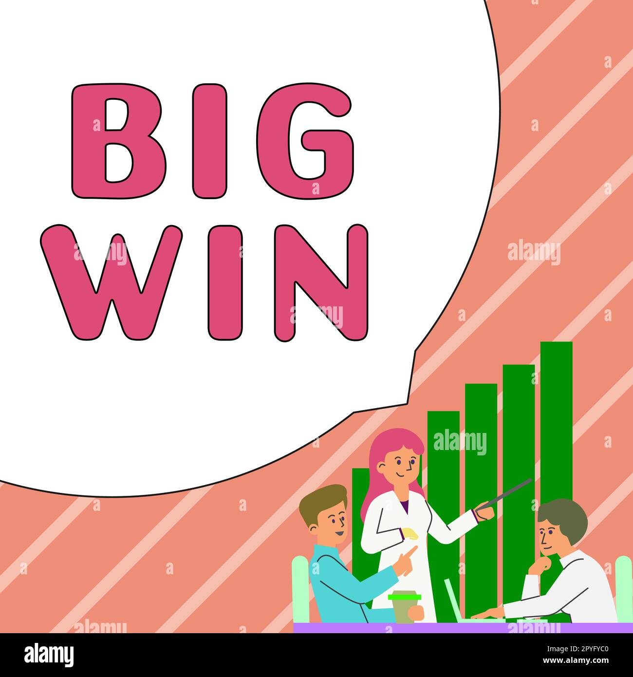 Writing displaying text Big Win. Concept meaning having won an ...