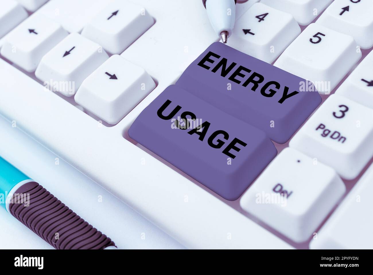 Sign displaying Energy Usage. Business concept Amount of energy ...