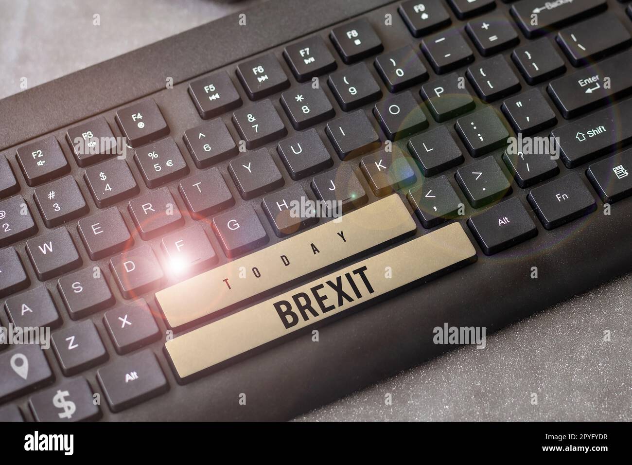 Conceptual display Brexit. Business showcase term potential departure ...