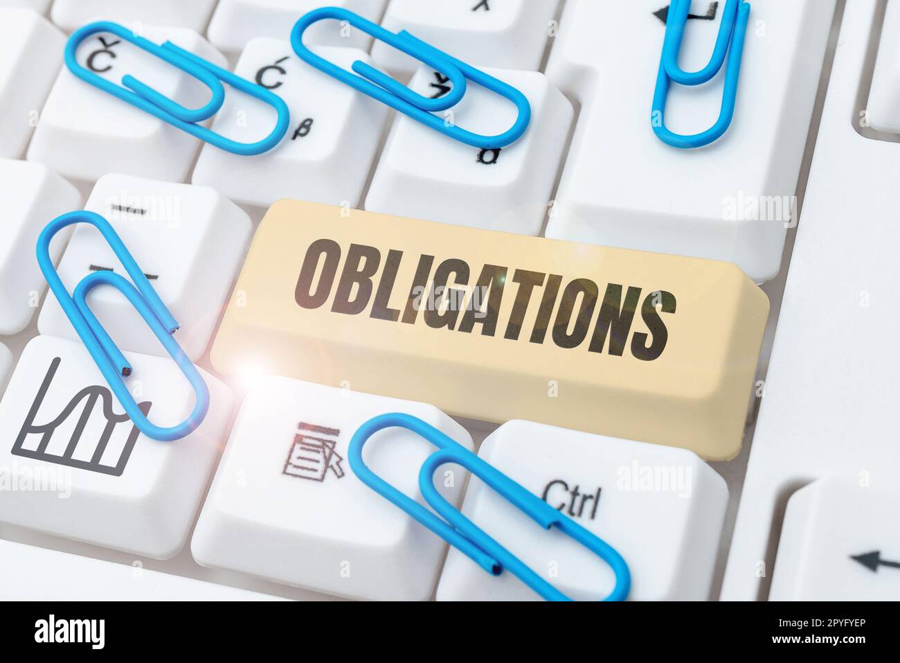 Handwriting text Obligations. Word Written on Condition of being ...