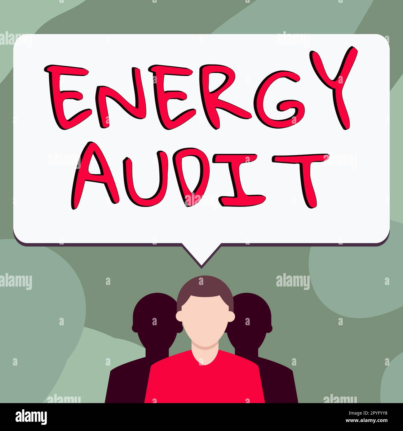 Sign displaying Energy Audit. Business showcase assessment of the ...