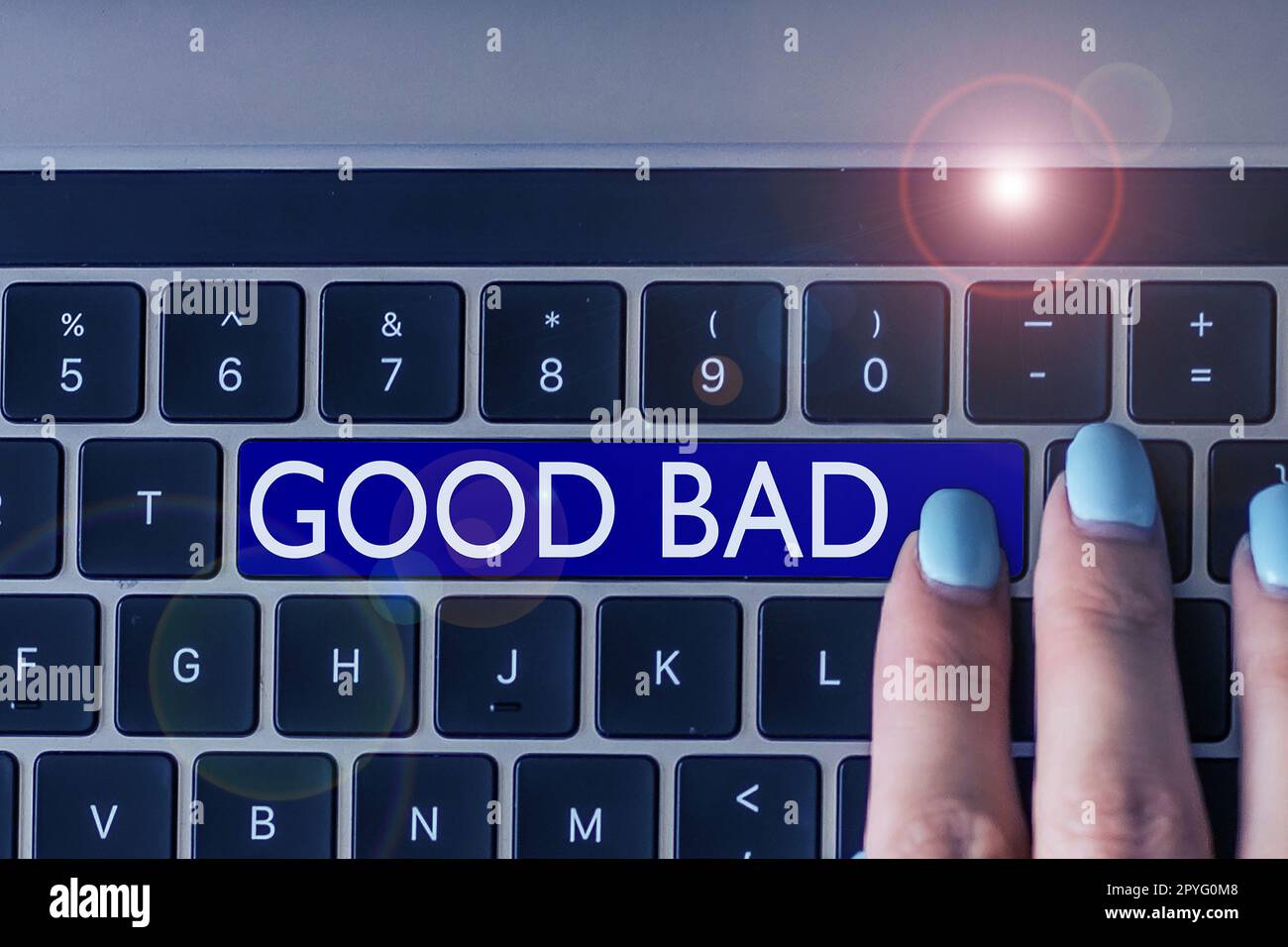 Hand writing sign Good Bad. Internet Concept to seem to be going to ...