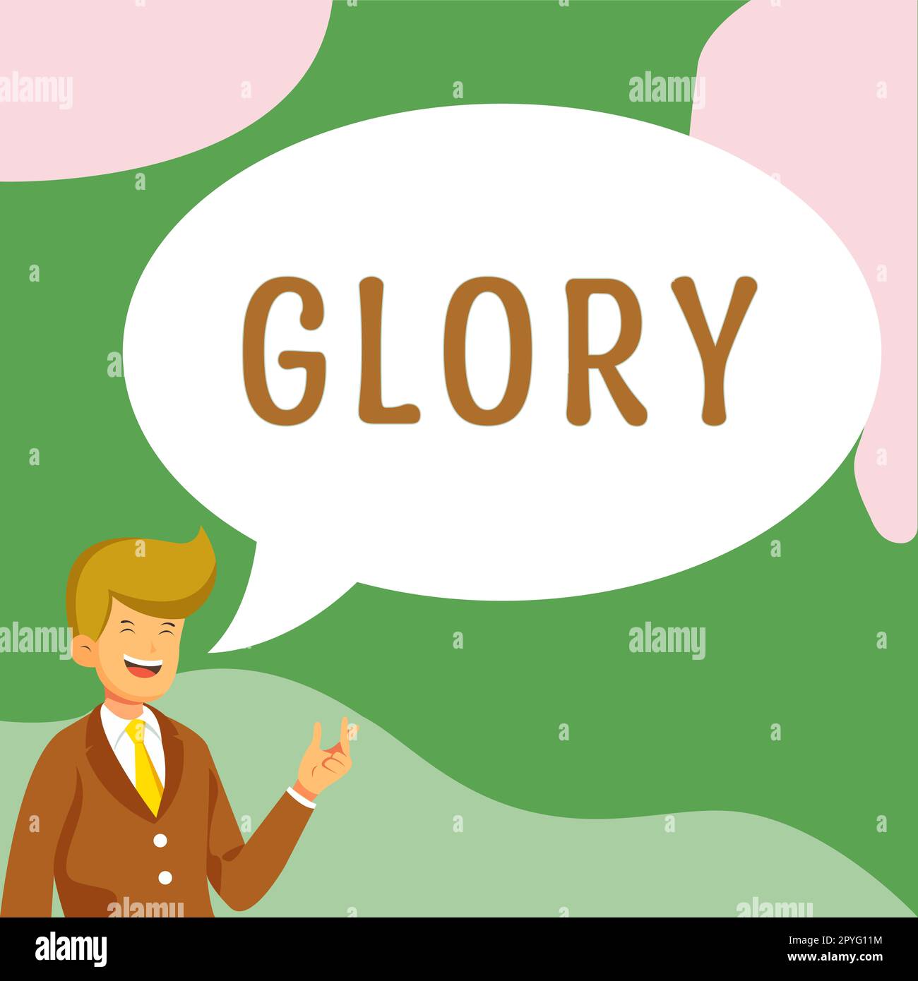 Writing displaying text Glory. Conceptual photo high renown or honor ...