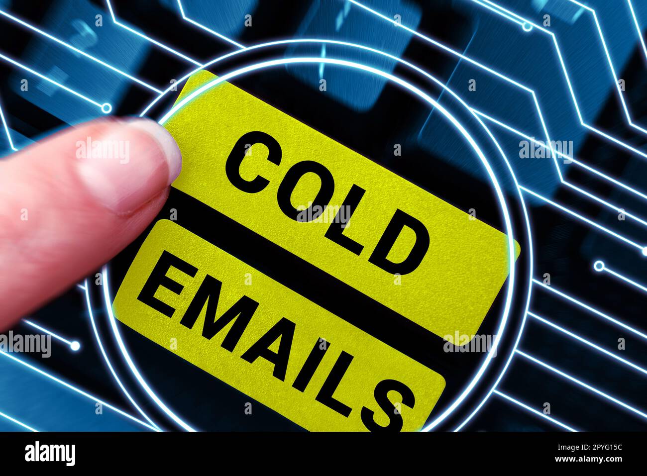 Text caption presenting Cold Emails. Internet Concept unsolicited email ...