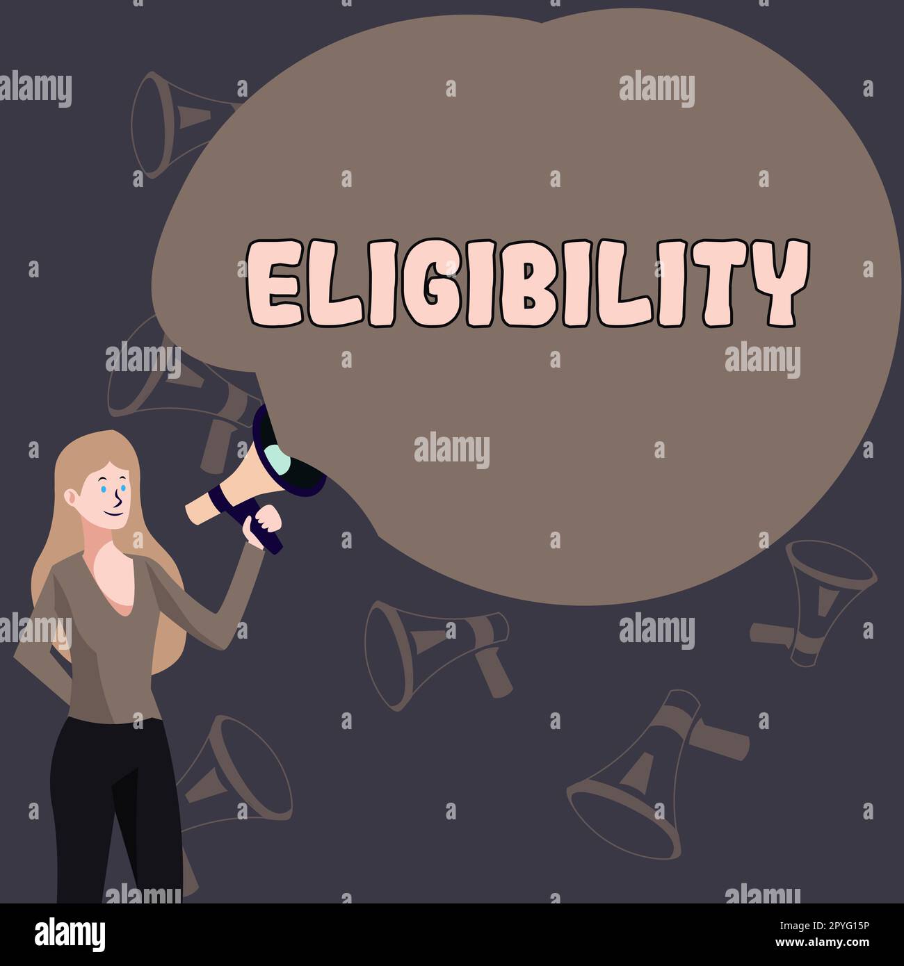 Text caption presenting Eligibility. Business idea State of having the ...