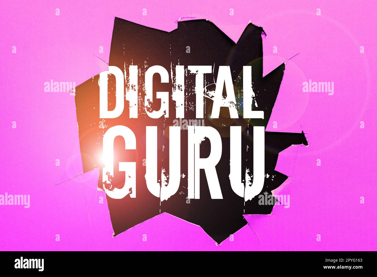 Hand writing sign Digital Guru. Concept meaning teacher and ...