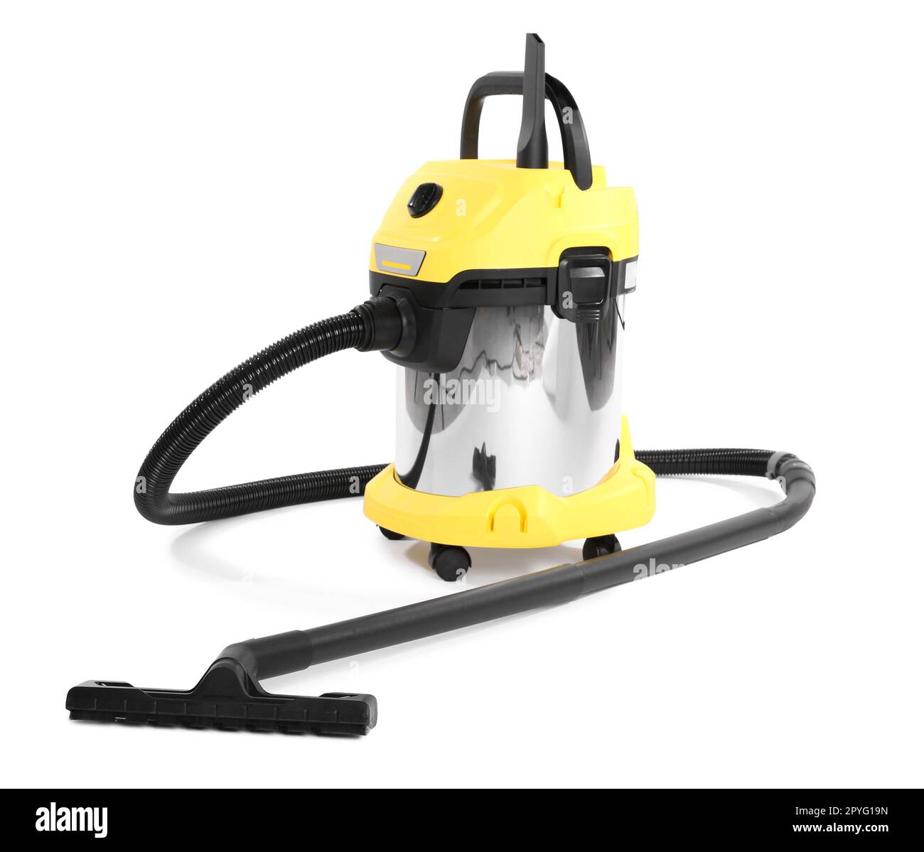Vacuum cleaner on white background Stock Photo - Alamy