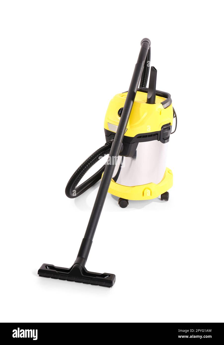 Vacuum cleaner on white background Stock Photo - Alamy