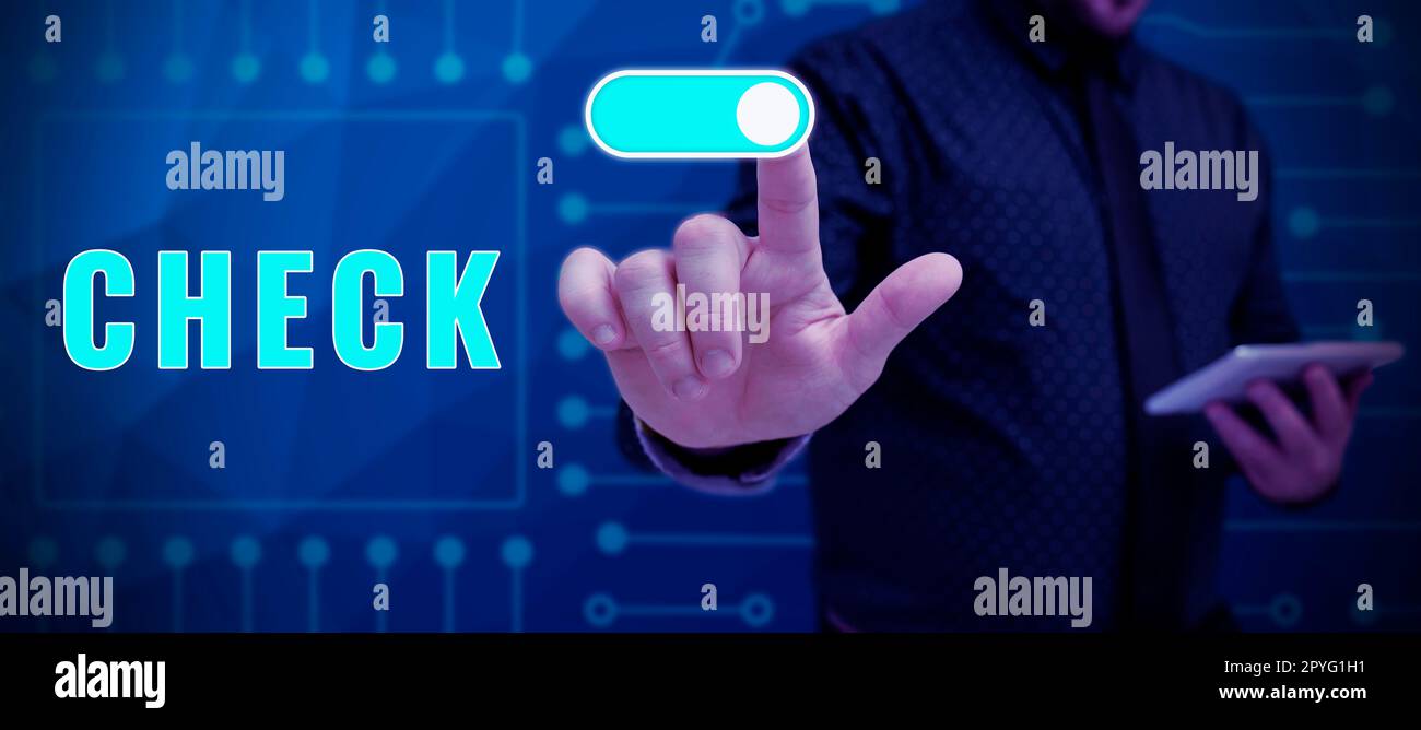 Text sign showing Check. Business concept Mark Click on a box in order ... Text sign showing Check. Business concept Mark Click on a box in order ...