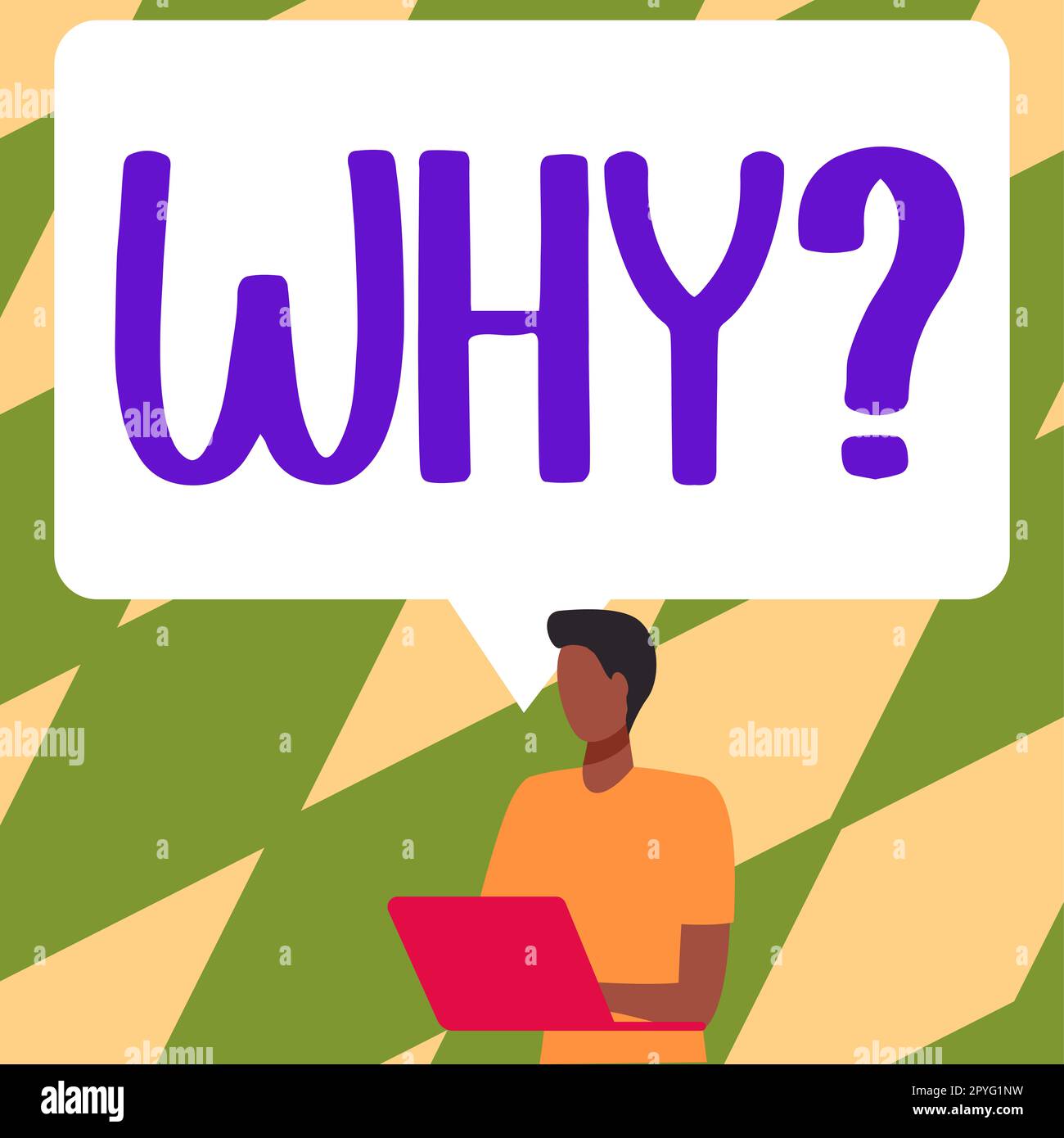 Hand writing sign Why. Conceptual photo Asking for what reason and ...