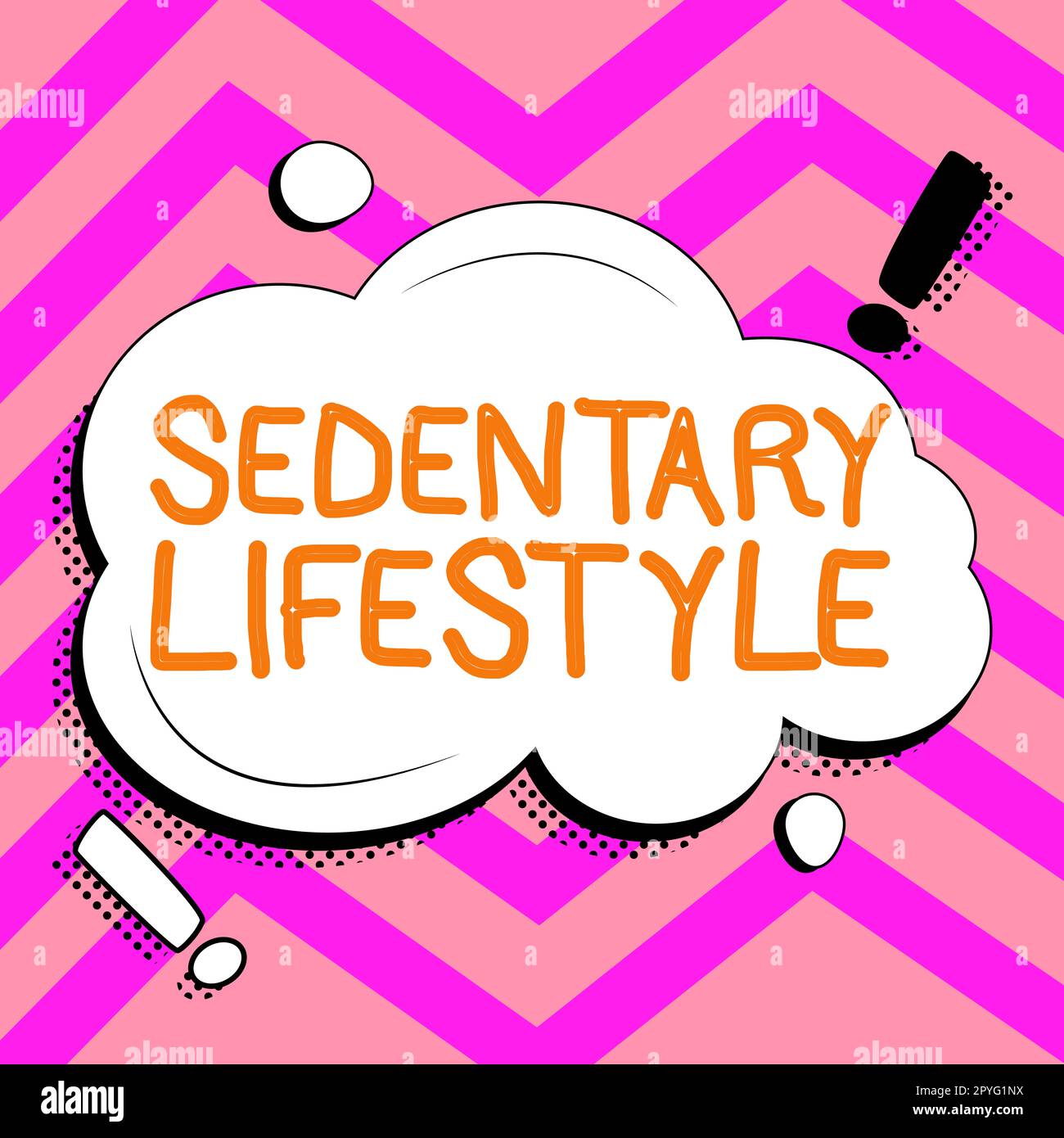 Conceptual display Sedentary Lifestyle. Business approach ways and ...