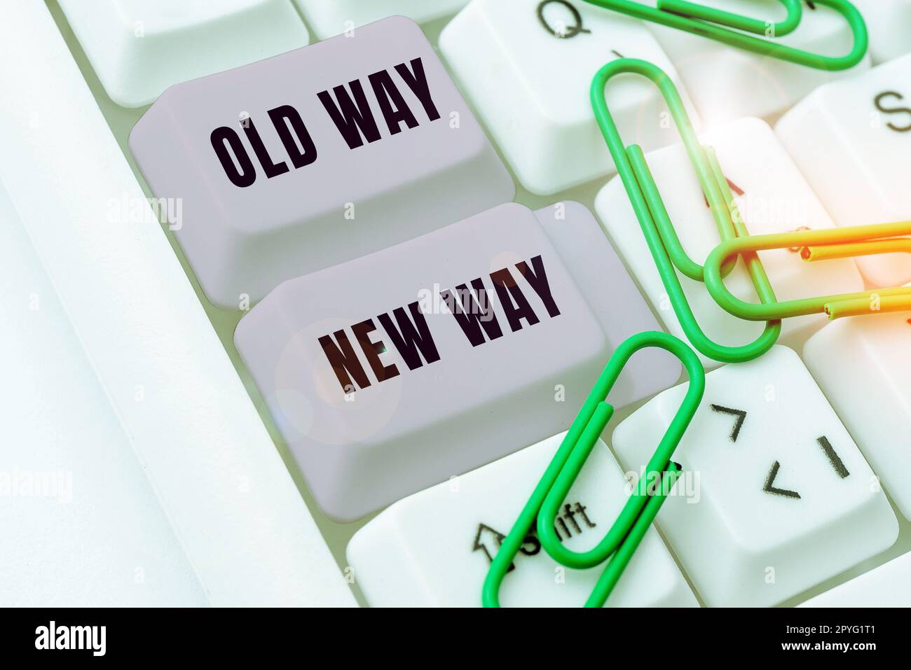 Old business way and new business way hi-res stock photography and ...