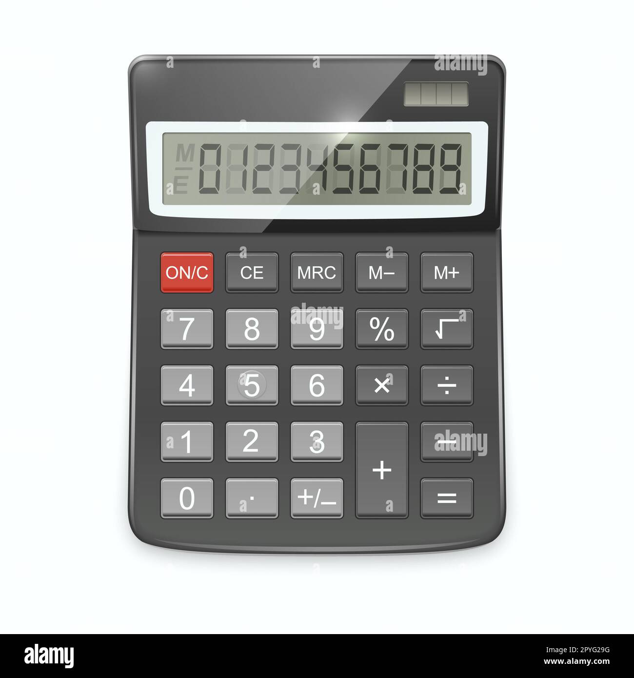 Realistic calculator isolated on white background. Vector EPS10 ...