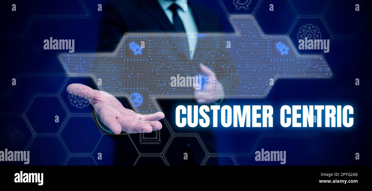 Inspiration Showing Sign Customer Centric Conceptual Photo Process Of