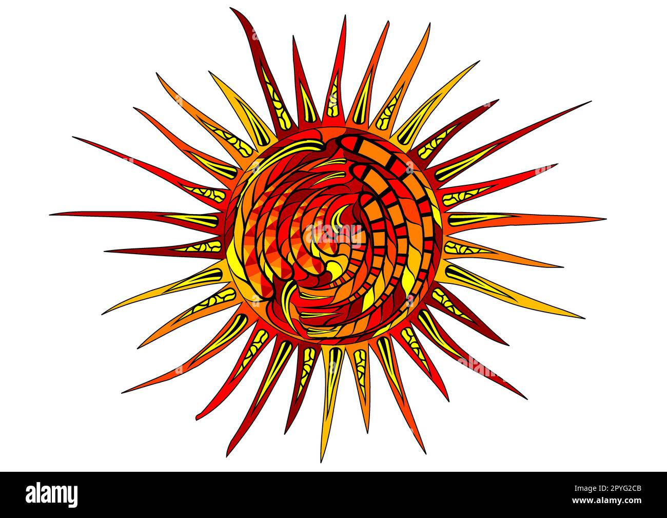 Decorative sun Cut Out Stock Images & Pictures - Alamy