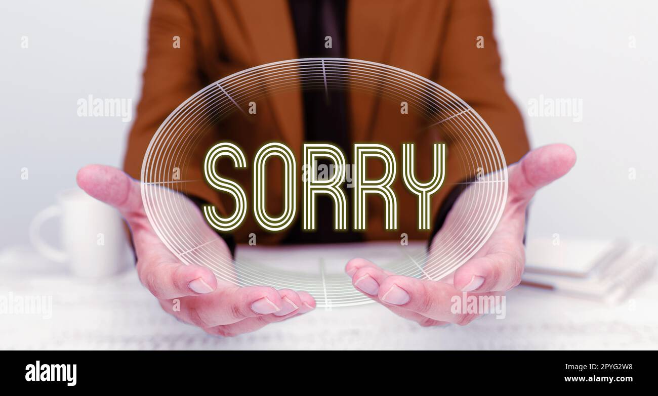 Im so sorry hi-res stock photography and images - Alamy