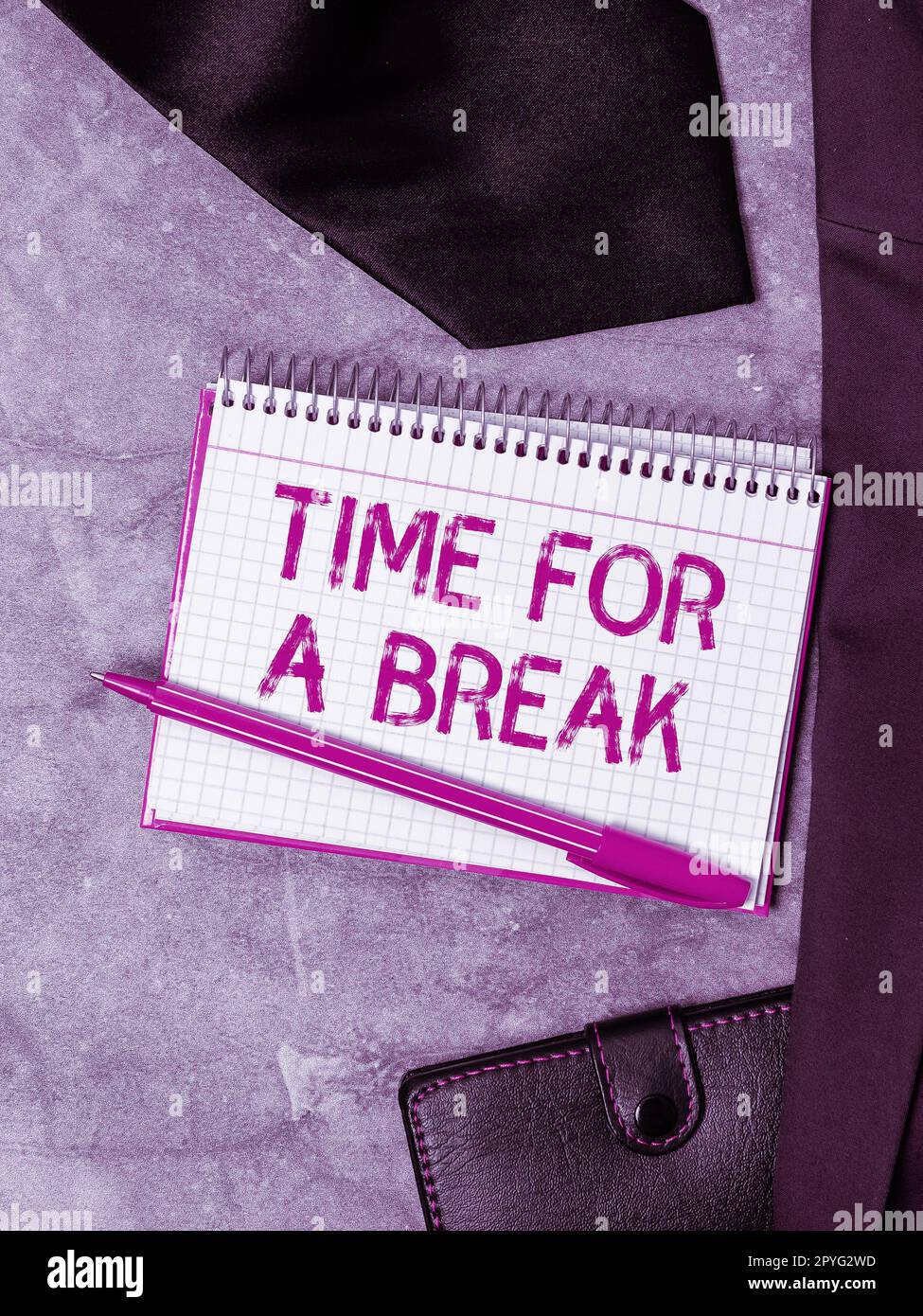 Sign displaying Time For A Break. Business showcase a schedule when ...