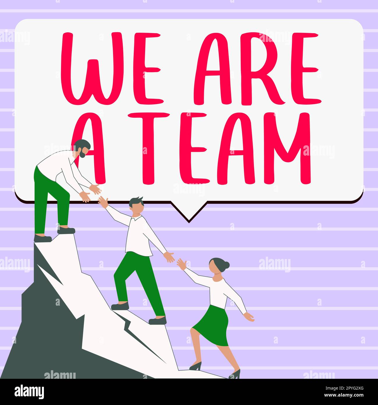 Handwriting text We Are A Team. Business approach work together to ...