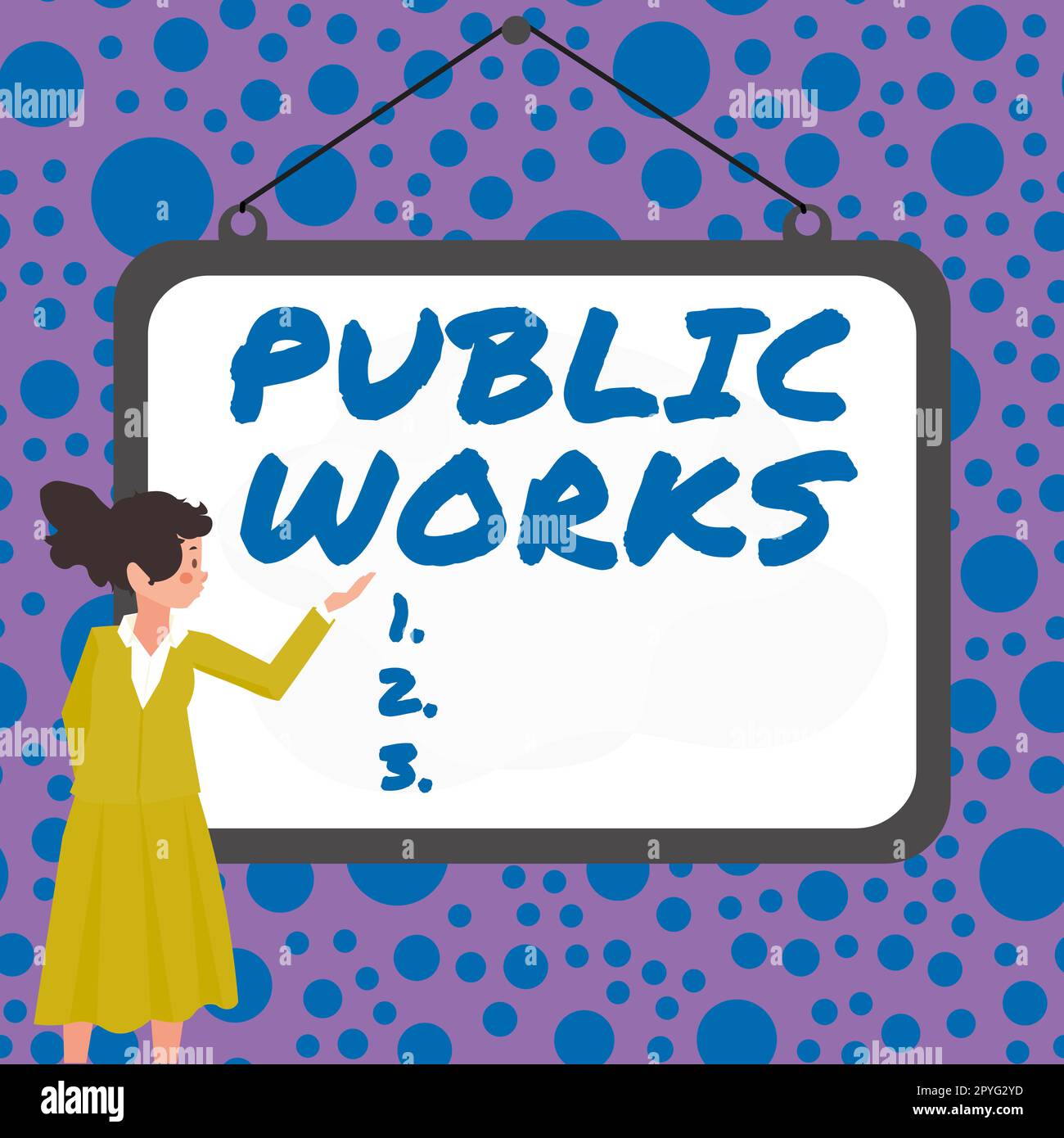 Inspiration showing sign Public Works. Business idea Describes the ...