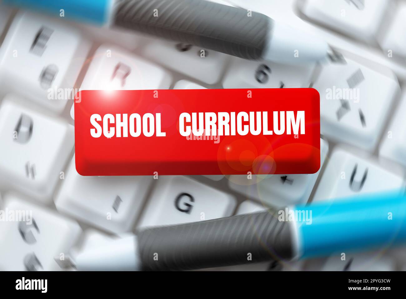 Conceptual display School Curriculum. Word Written on designed to ...