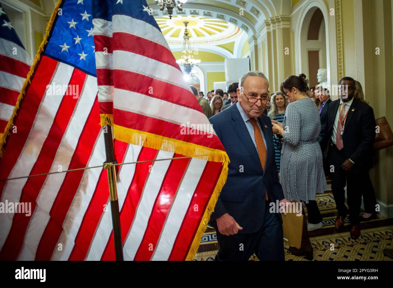 United States Senate Majority Leader Chuck Schumer (Democrat of New ...