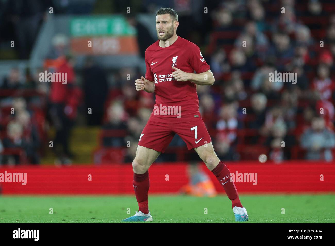 James Milner #7 of Liverpool during the Premier League match Liverpool ...