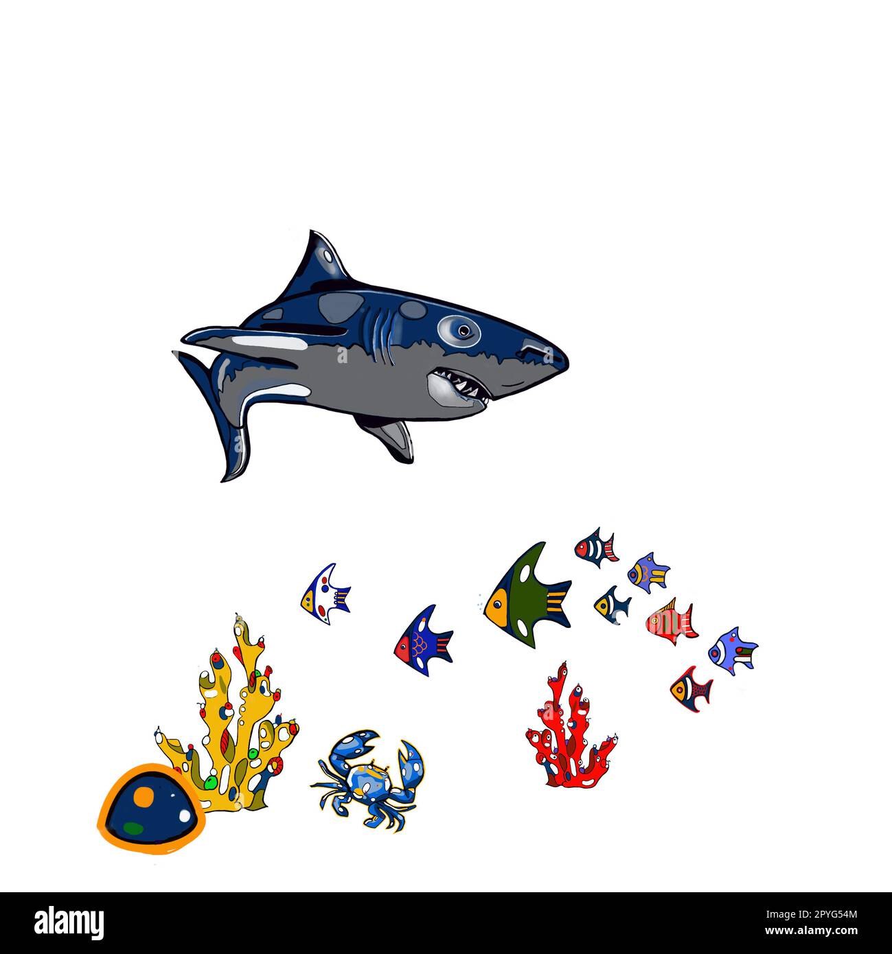 Shark About To Eat Fish