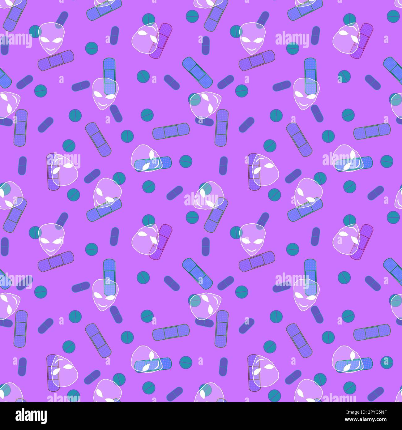 Cartoon medicine seamless pills pattern for wrapping paper and linens ...