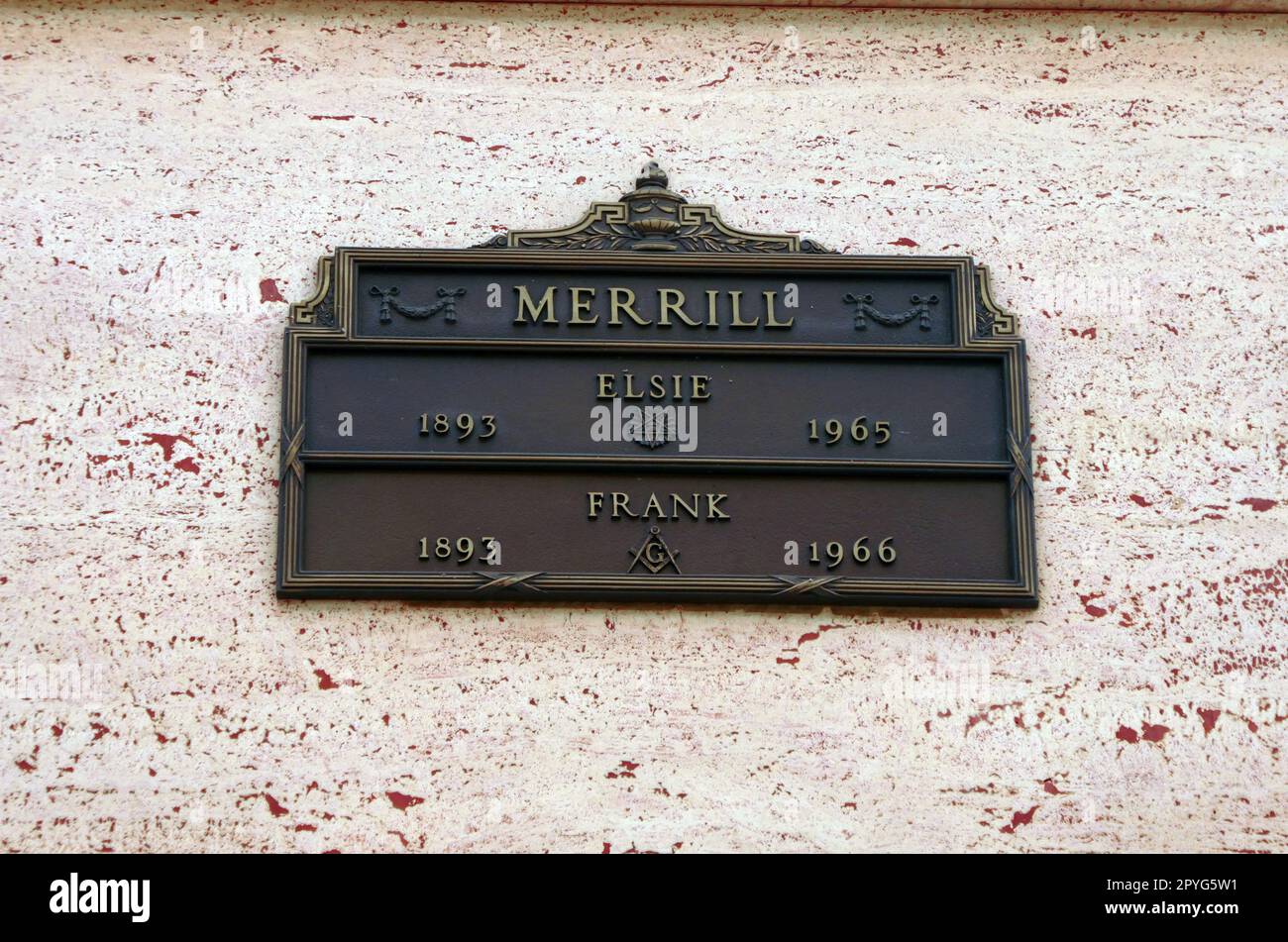Los Angeles, California, USA 1st May 2023 Actor Frank Merrill Grave in Sanctuary of Peace in ...