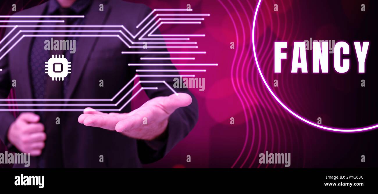 Handwriting text Fancy. Business showcase a feeling of liking or ...