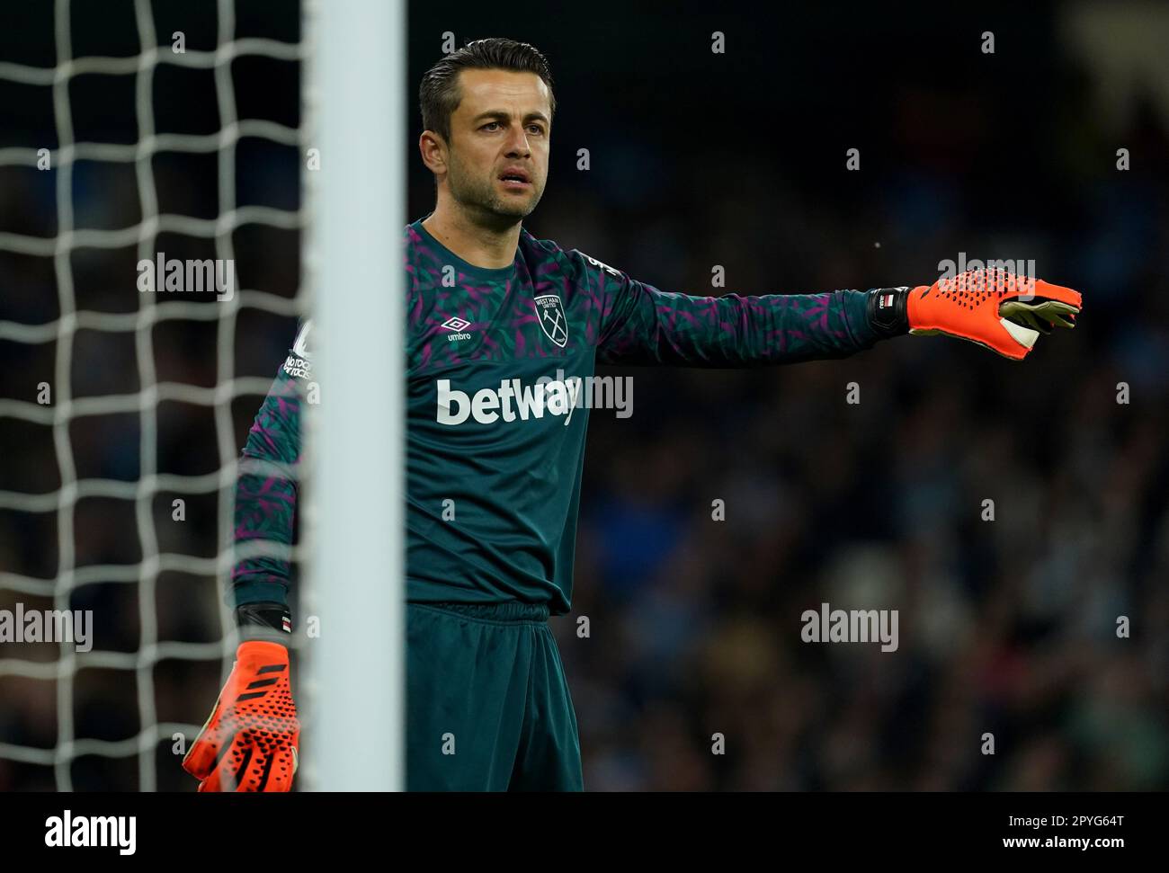 West Ham United goalkeeper Lukasz Fabianski during the Premier League ...