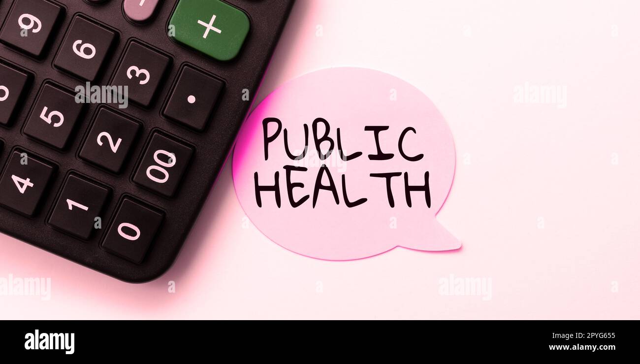 Conceptual display Public Health. Business showcase Promoting healthy ...