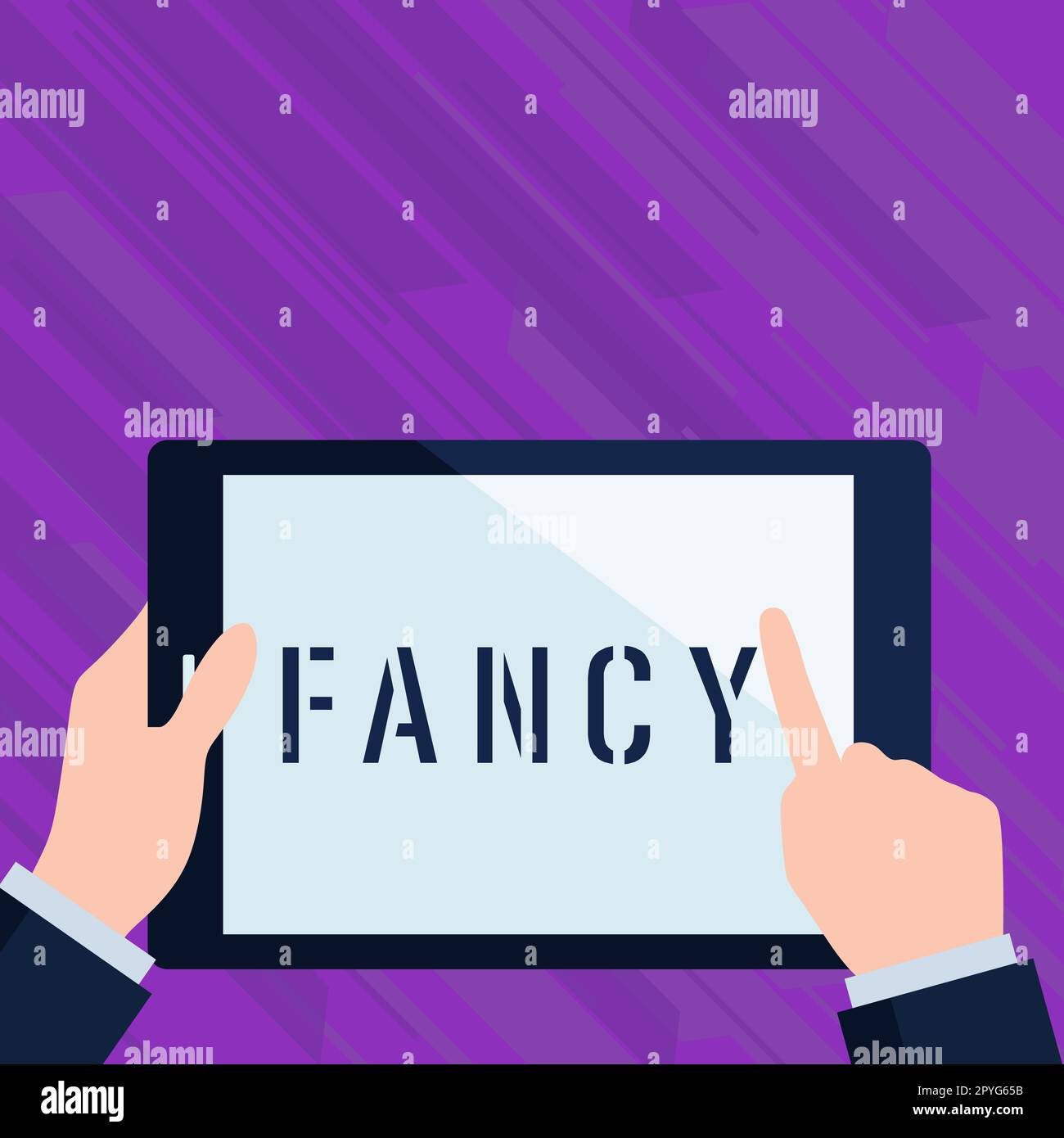 Sign displaying Fancy. Word for a feeling of liking or attraction one ...