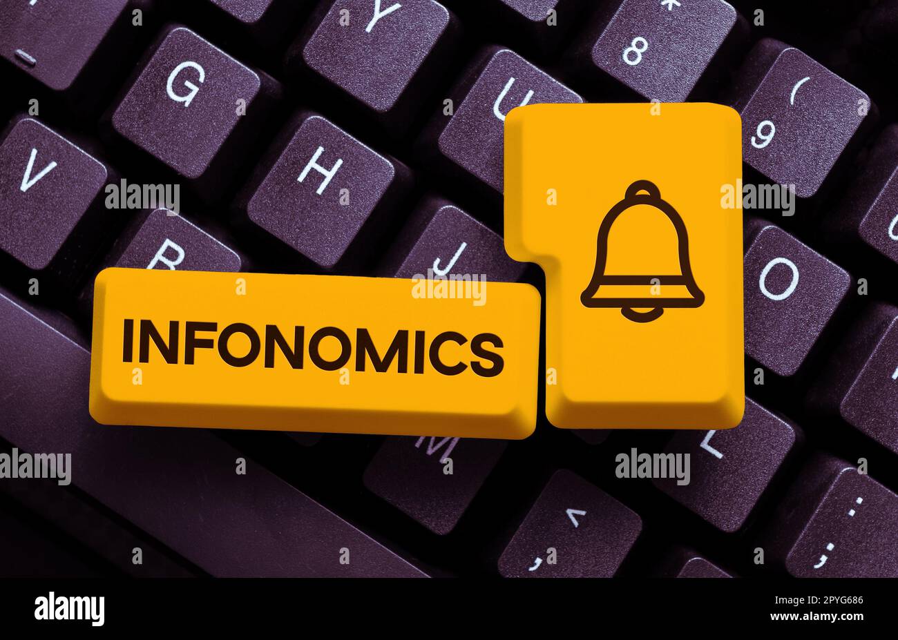 Sign displaying Infonomics. Word for visual image used to represent ...