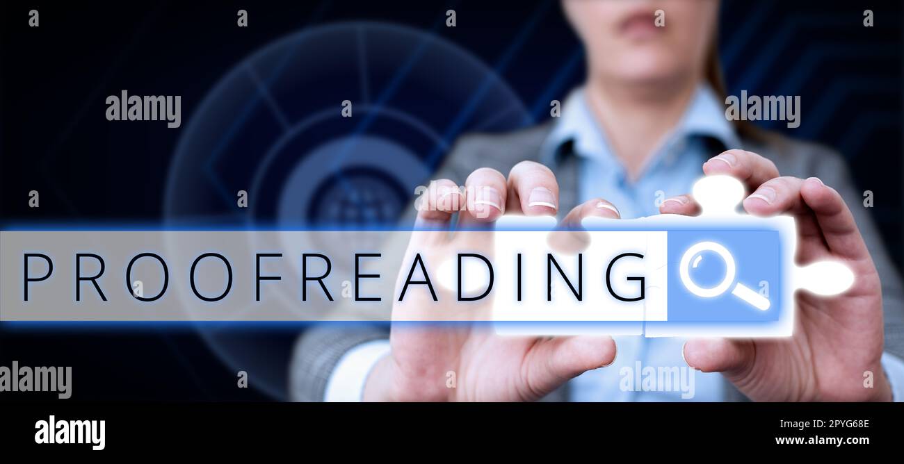 Inspiration Showing Sign Proofreading Concept Meaning Act Of Reading And Marking Spelling