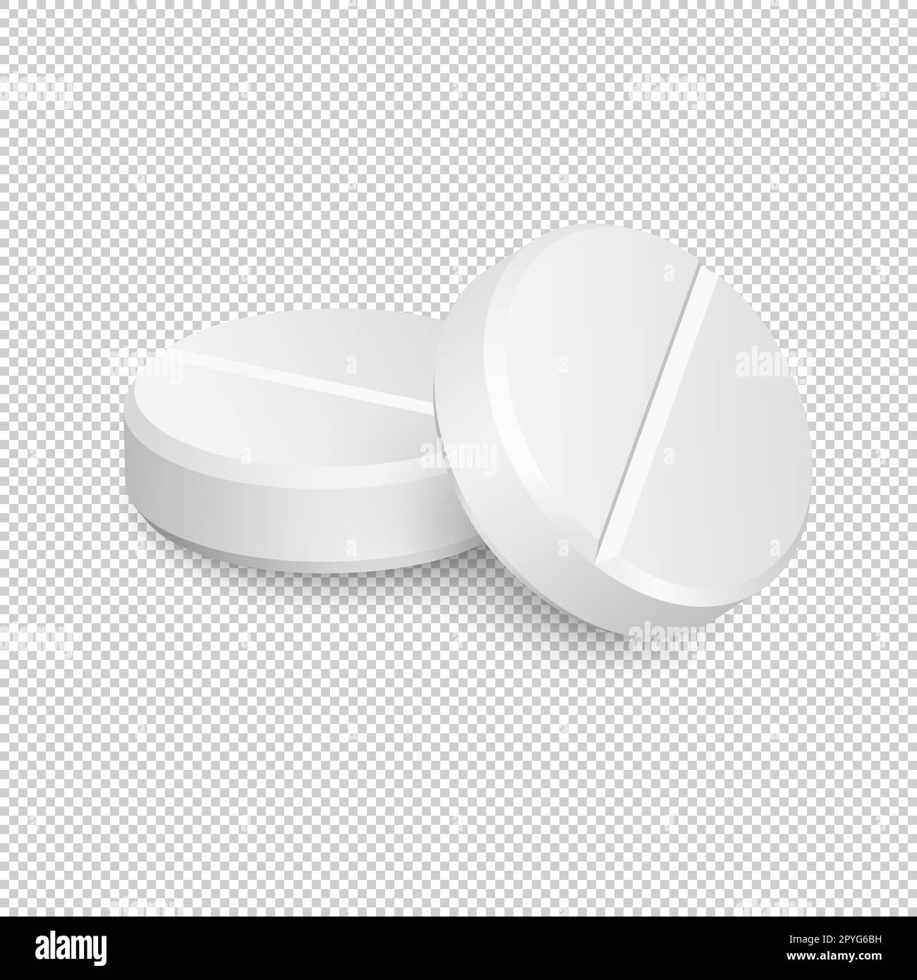 Two vector realistic medical pill icons. Vector EPS10 illustration ...