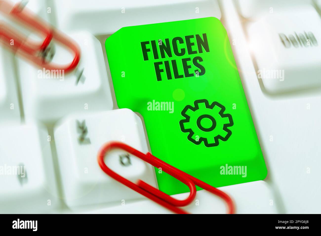 Hand writing sign Fincen Files. Business overview Transactions in ...