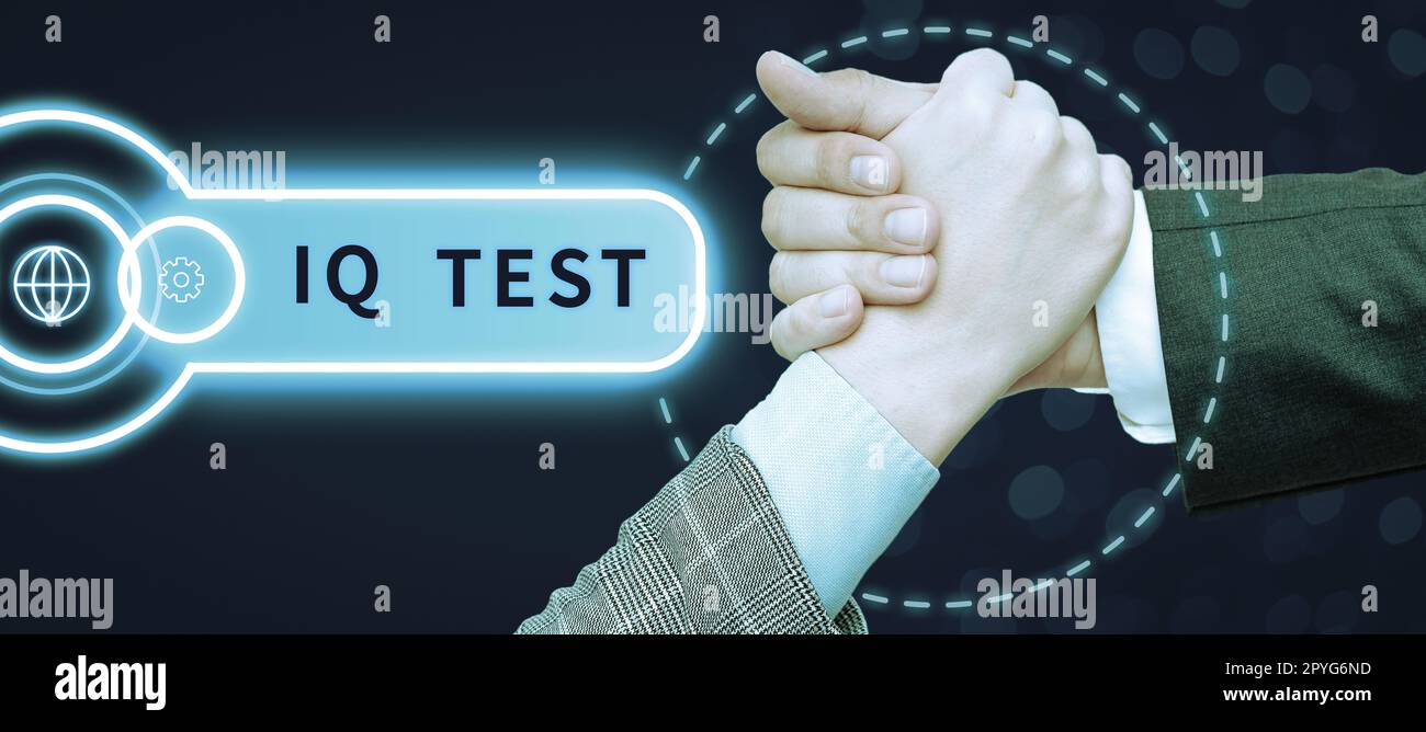 Writing displaying text Iq Test. Business overview attempt to measure ... Writing displaying text Iq Test. Business overview attempt to measure ...