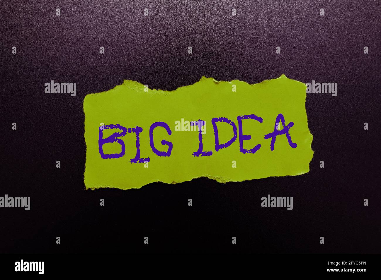Sign displaying Big Idea. Concept meaning Having great creative ...