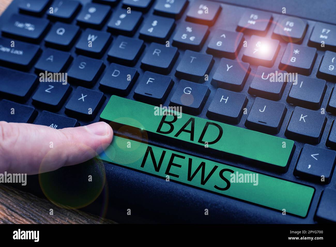 Writing displaying text Bad News. Business overview unwelcome thing or ...