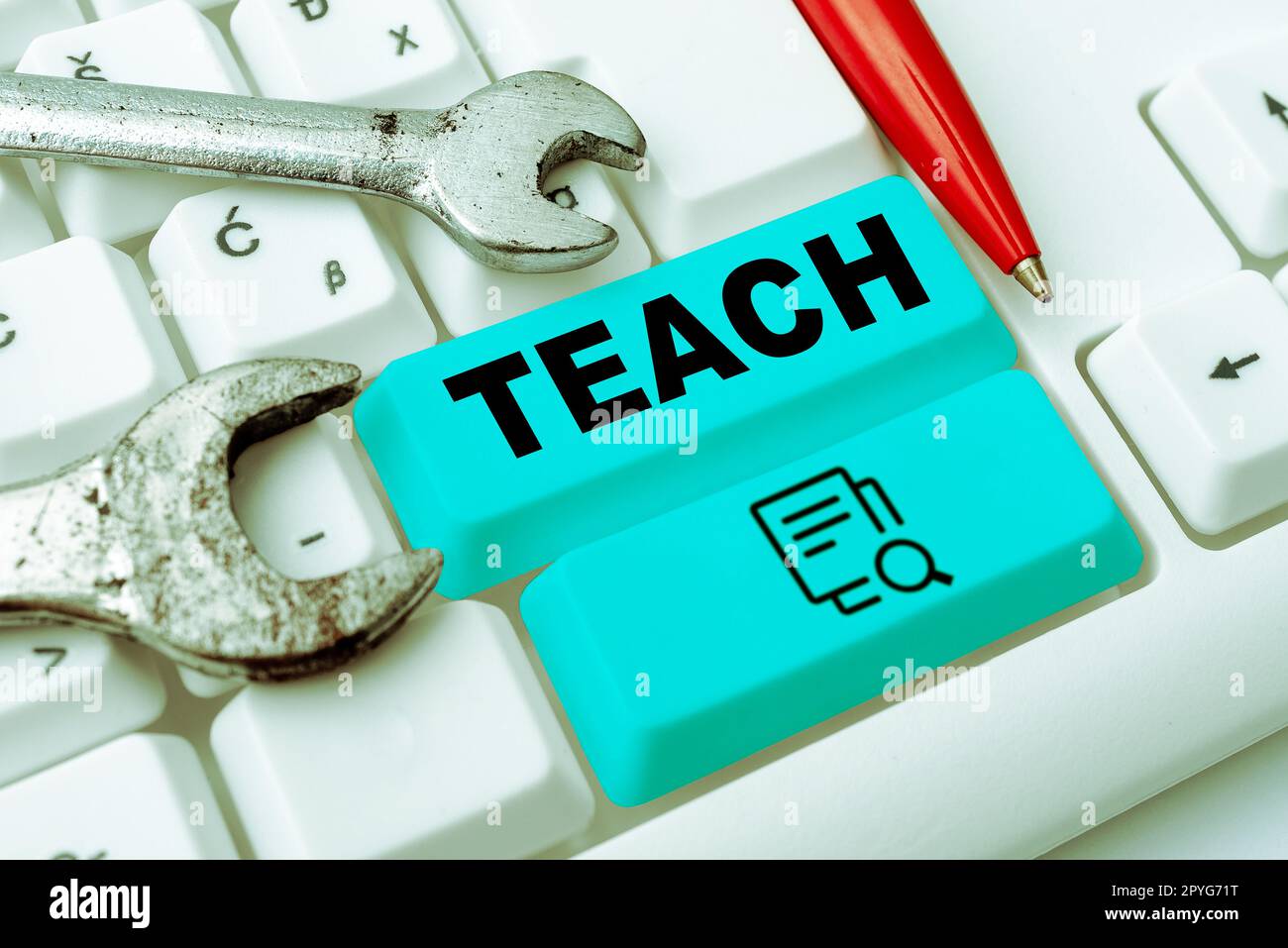 Text caption presenting Teach. Business approach impart knowledge or ...