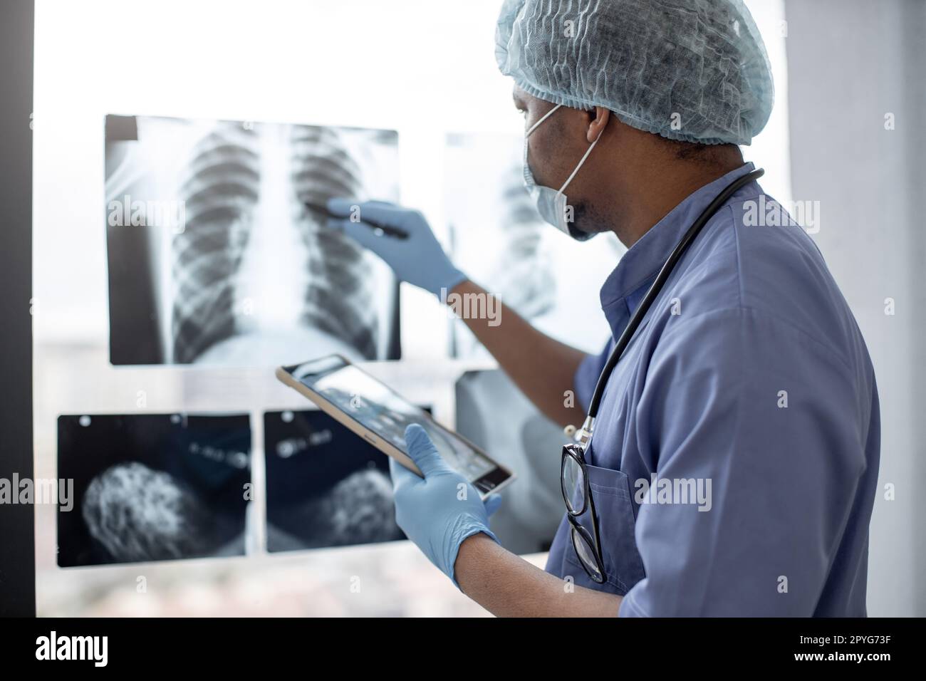 Focus on chest X-ray examination studied by multiracial healthcare ...