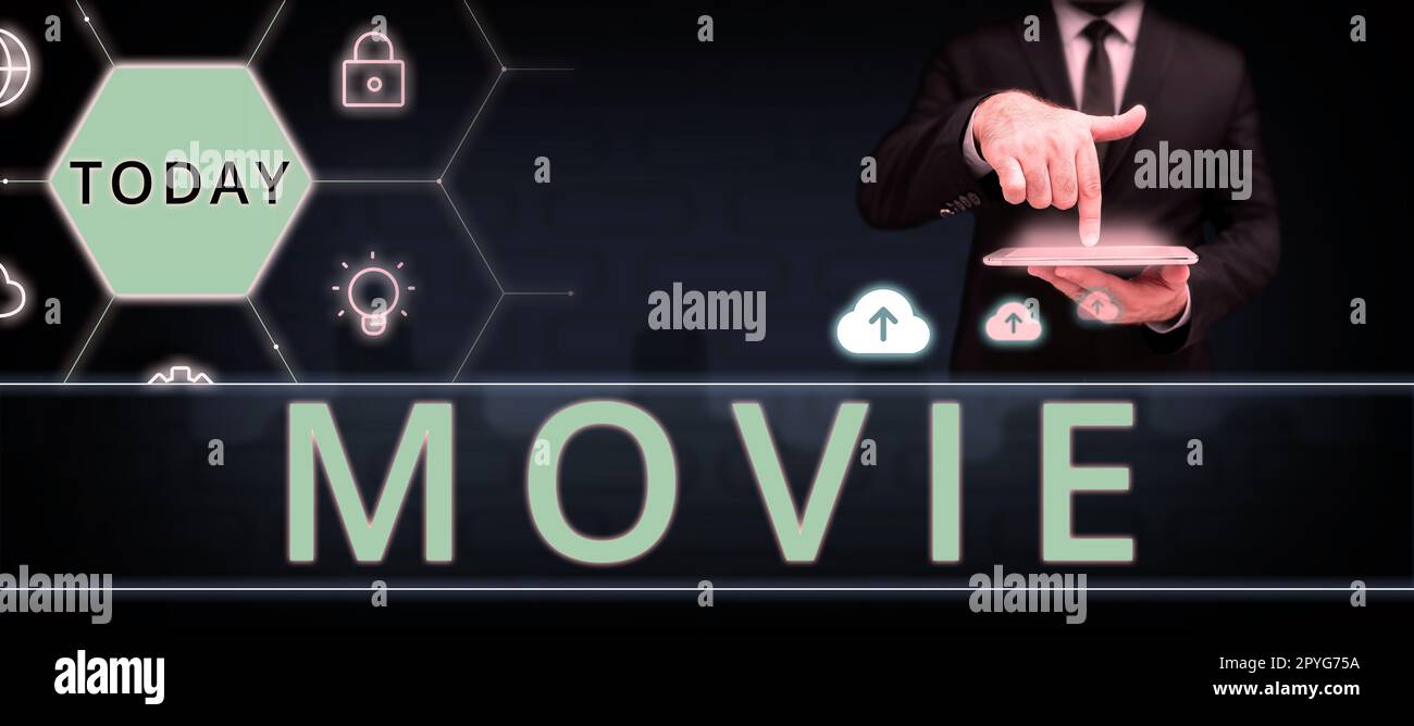 Movie word hi-res stock photography and images - Alamy