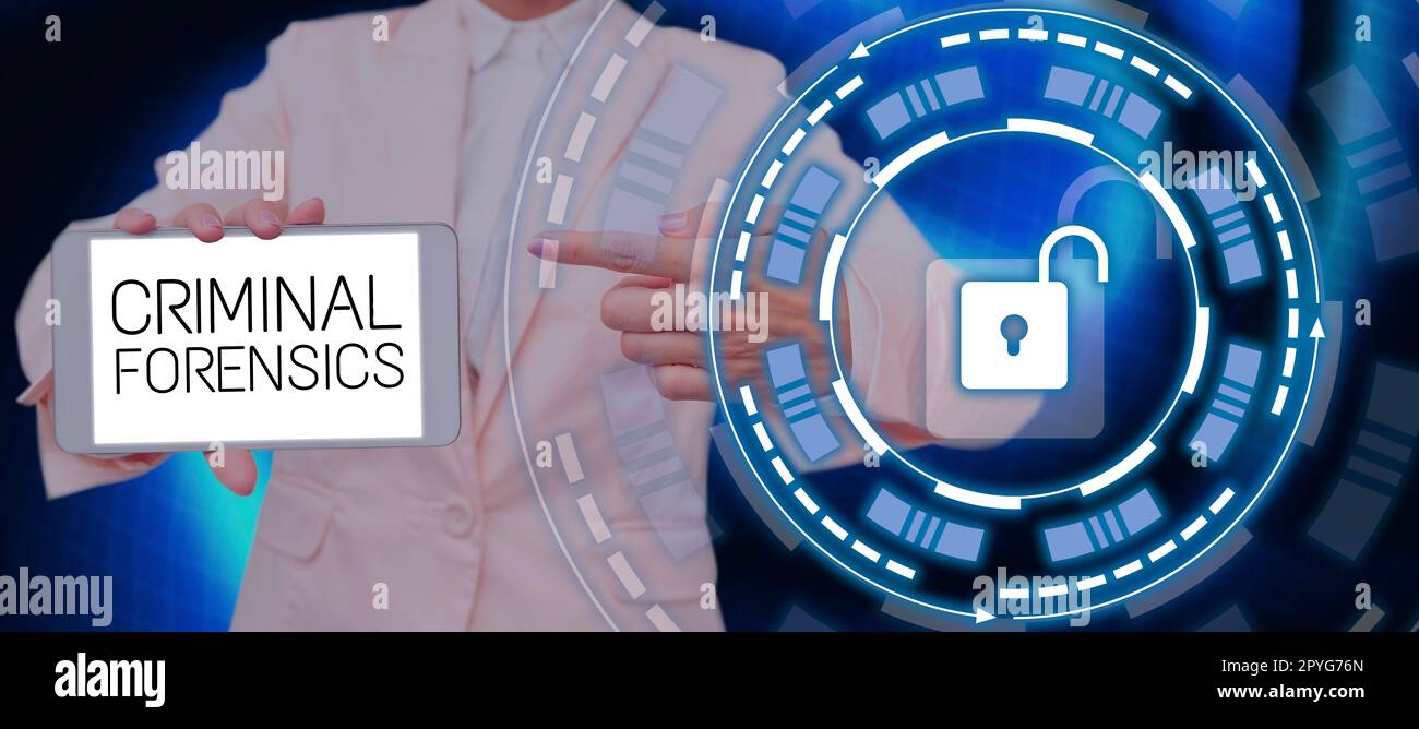 Inspiration showing sign Criminal Forensics. Concept meaning Federal ...