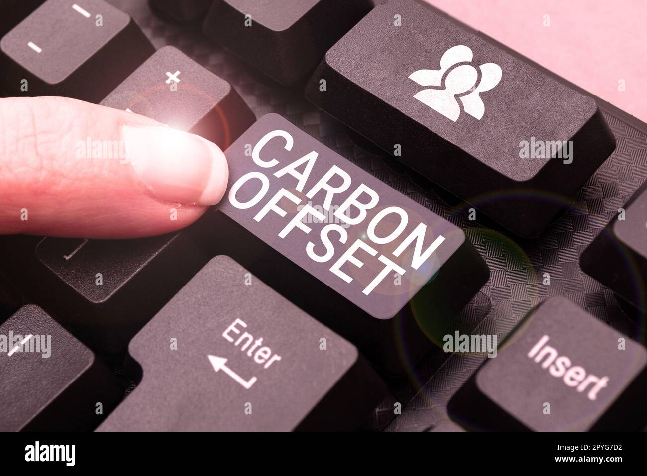 Handwriting text Carbon Offset. Word Written on Reduction in emissions ...