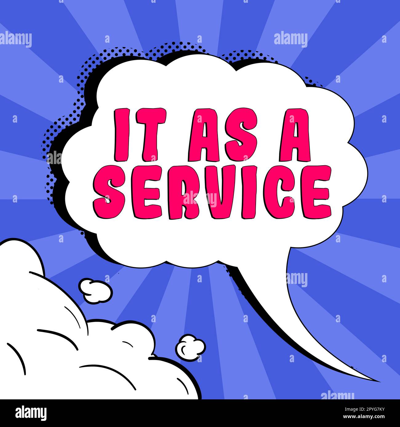 Hand writing sign It As A Service. Business idea information technology ...